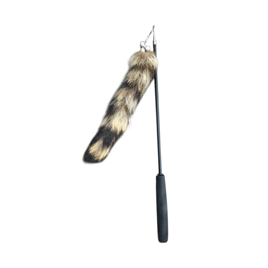 Leopard Print Fur Stick Toy – Perfect for Interactive Cat Play 104 cm ...